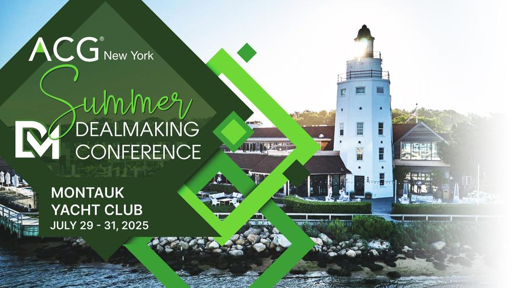 2025 ACG NY Summer Dealmaking Conference | ACG New York